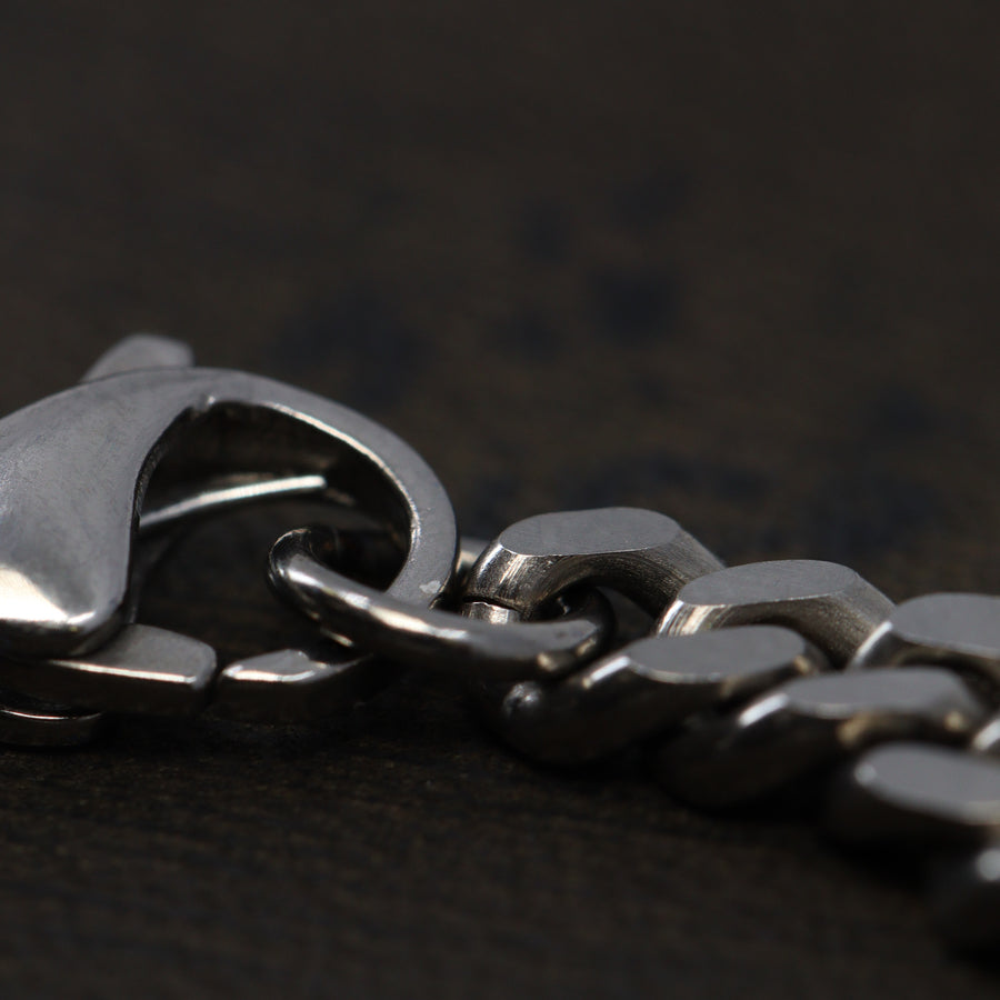 Titanium Filed Curb Chain Men's/Unisex Bracelet – Flinn And Steel